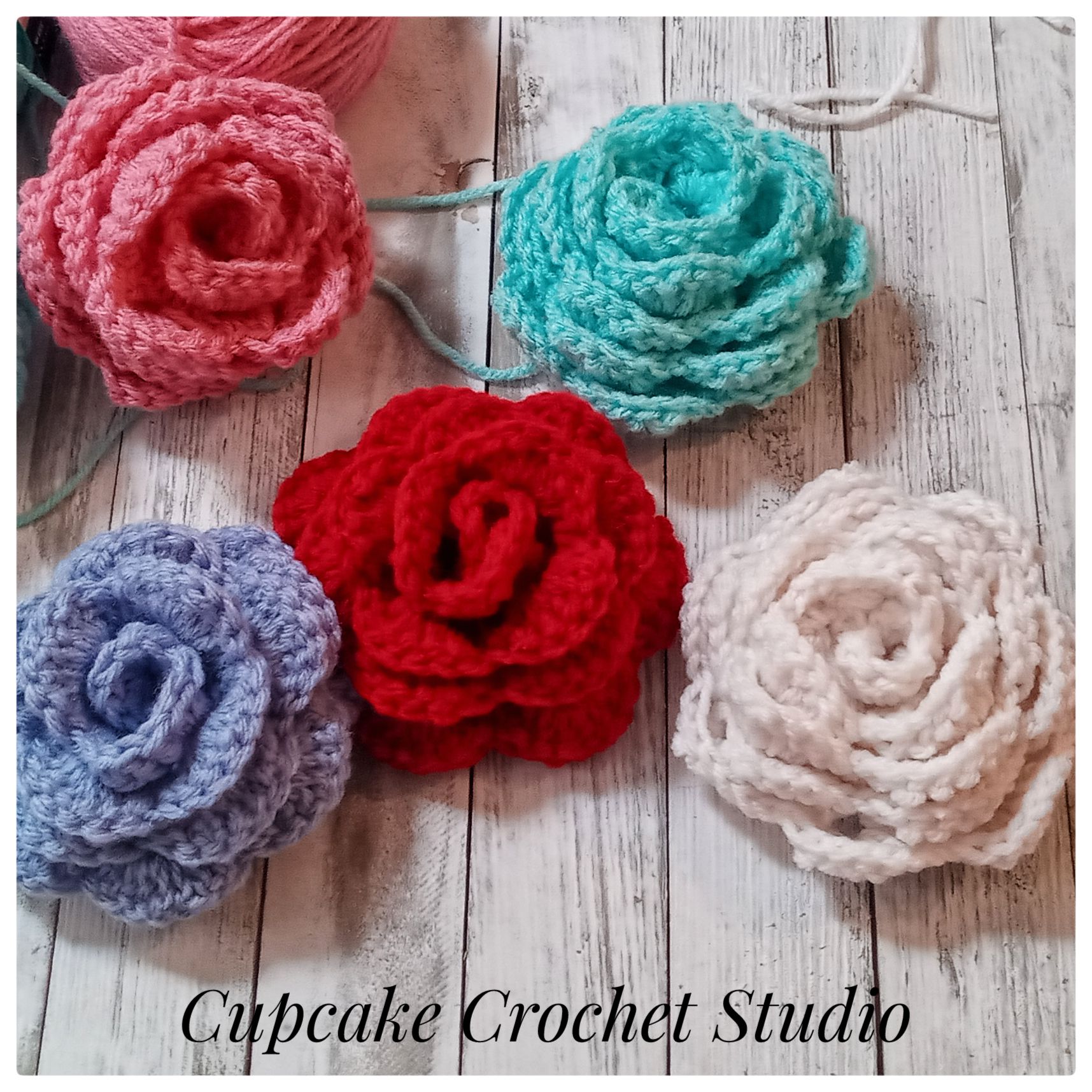 Handmade Roses – Cupcake Crochet Studio